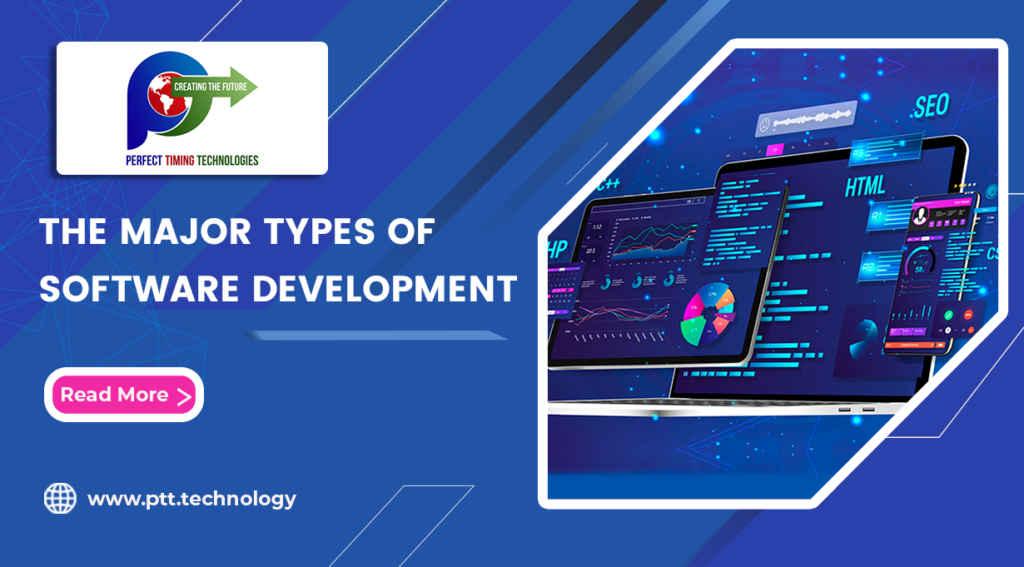 THE MAJOR TYPES OF SOFTWARE DEVELOPMENT – Perfect Timing Technologies (PTT)